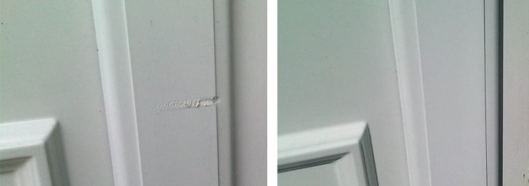 Accidental damage to uPVC door repaired