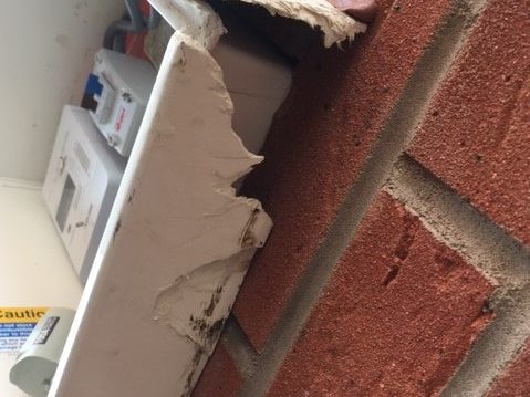 Damaged gas meter box repair
